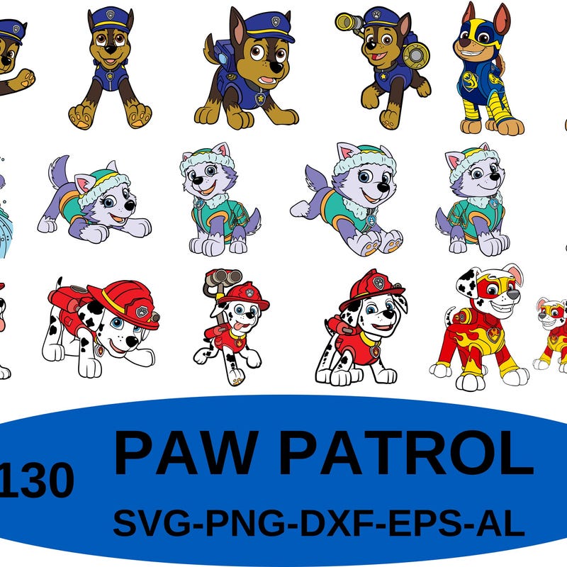 Paw Patrol Svg - Etsy