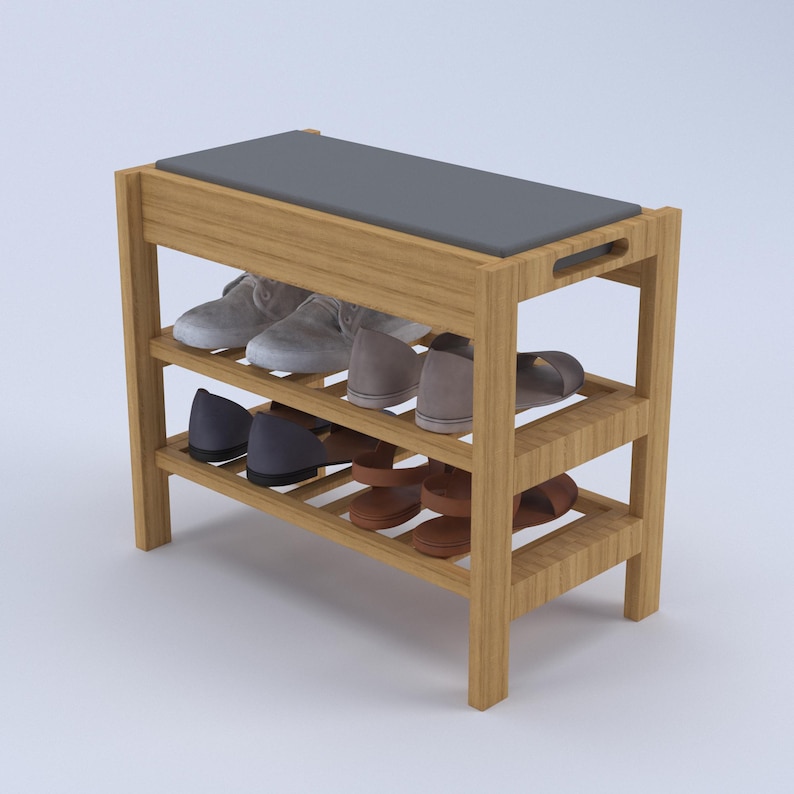 2 Tier Shoe Rack | Two Shelf Shoe Rack | DIY Shoe Rack | DIY Wooden ...