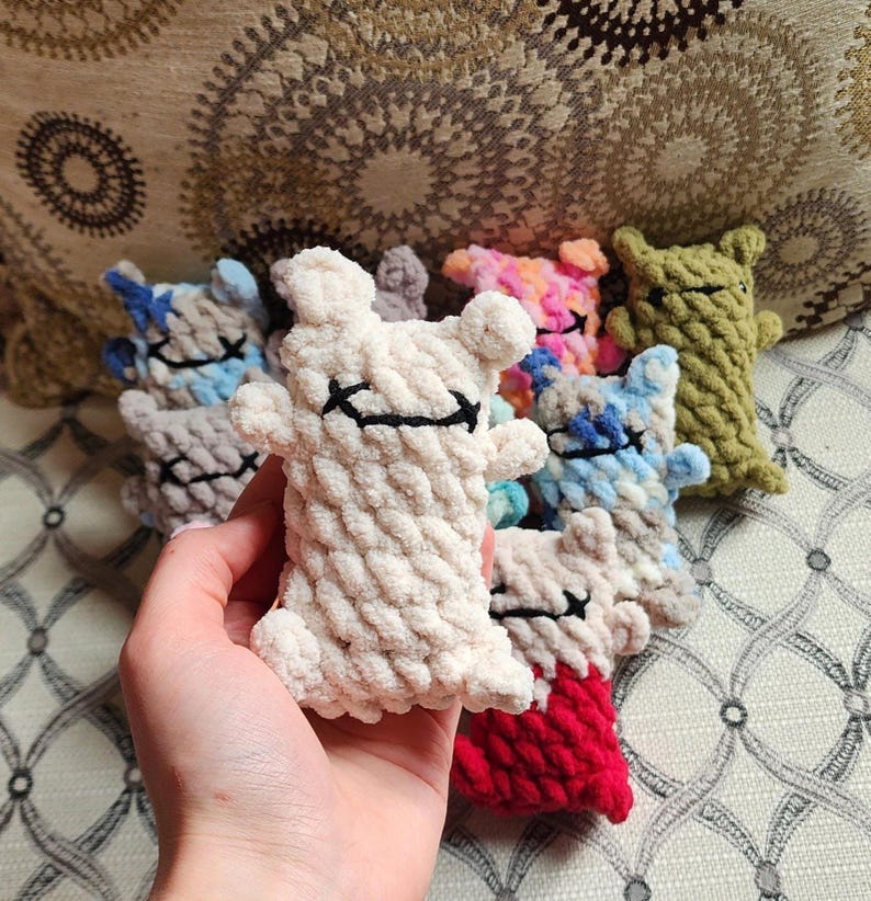 Mystery Crochet Scrap Yarn Creatures - Etsy