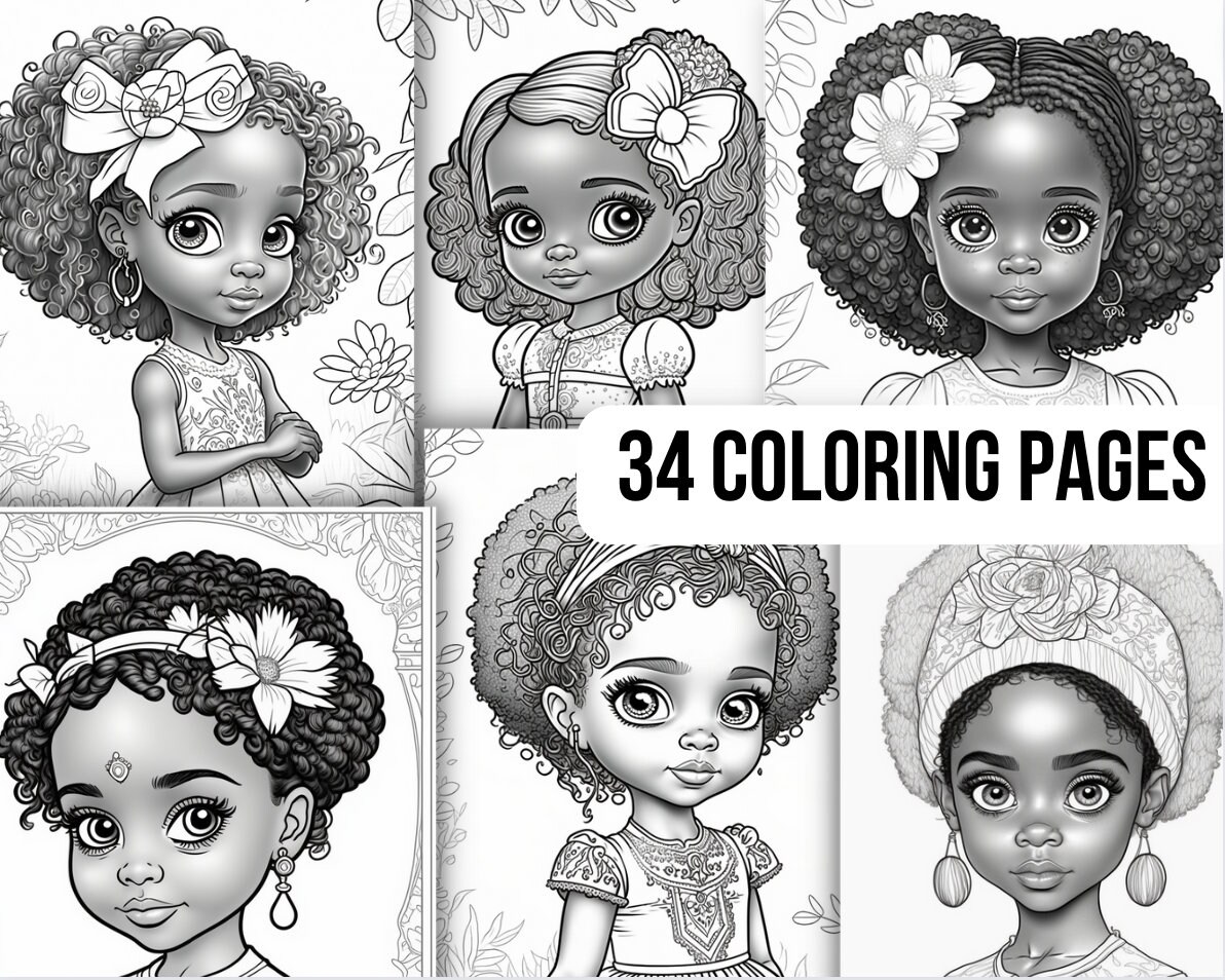 Multicultural Children Coloring Pages
