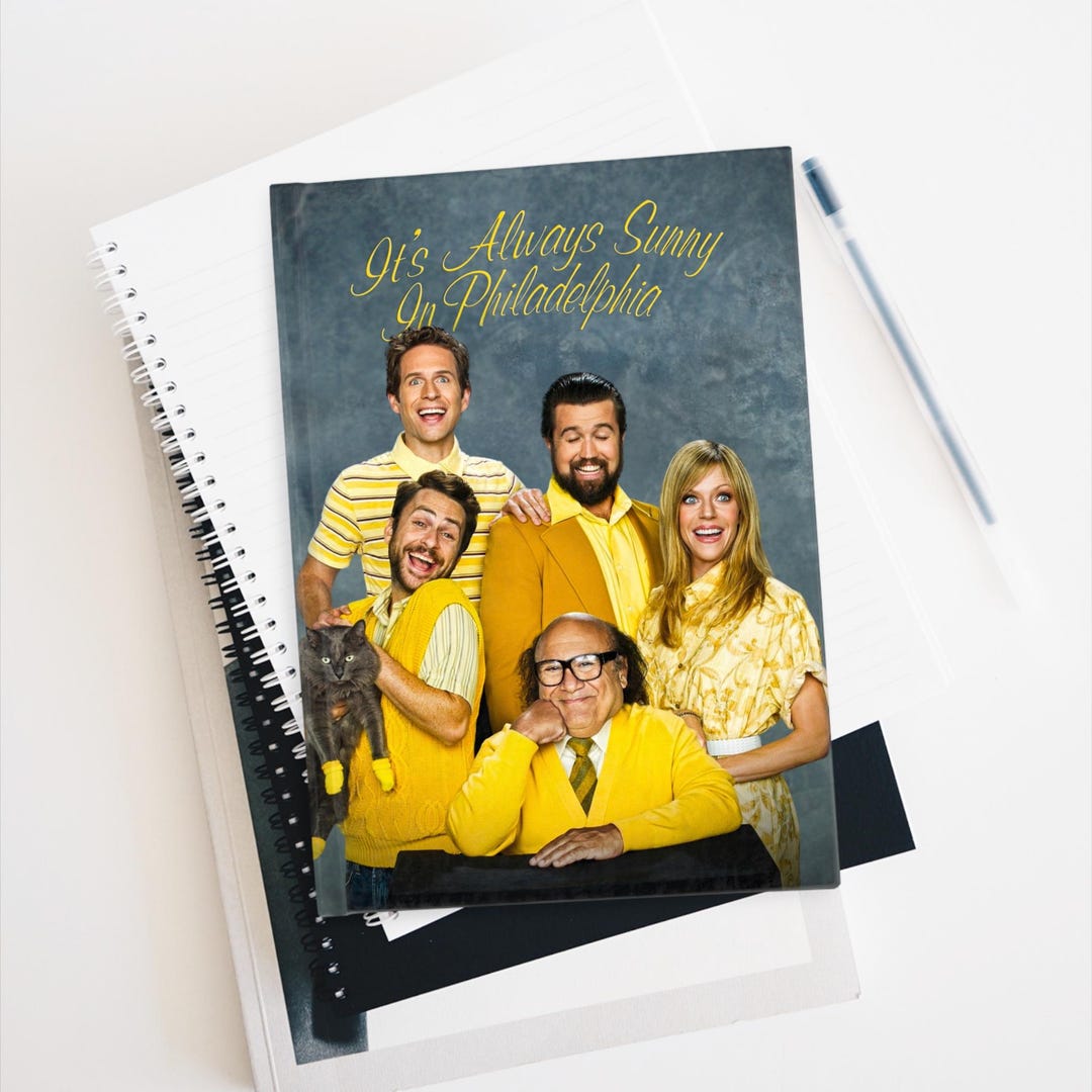 Always Sunny Notebook | Frank Dee Dennis Charlie Mac Hardcover Journal ...