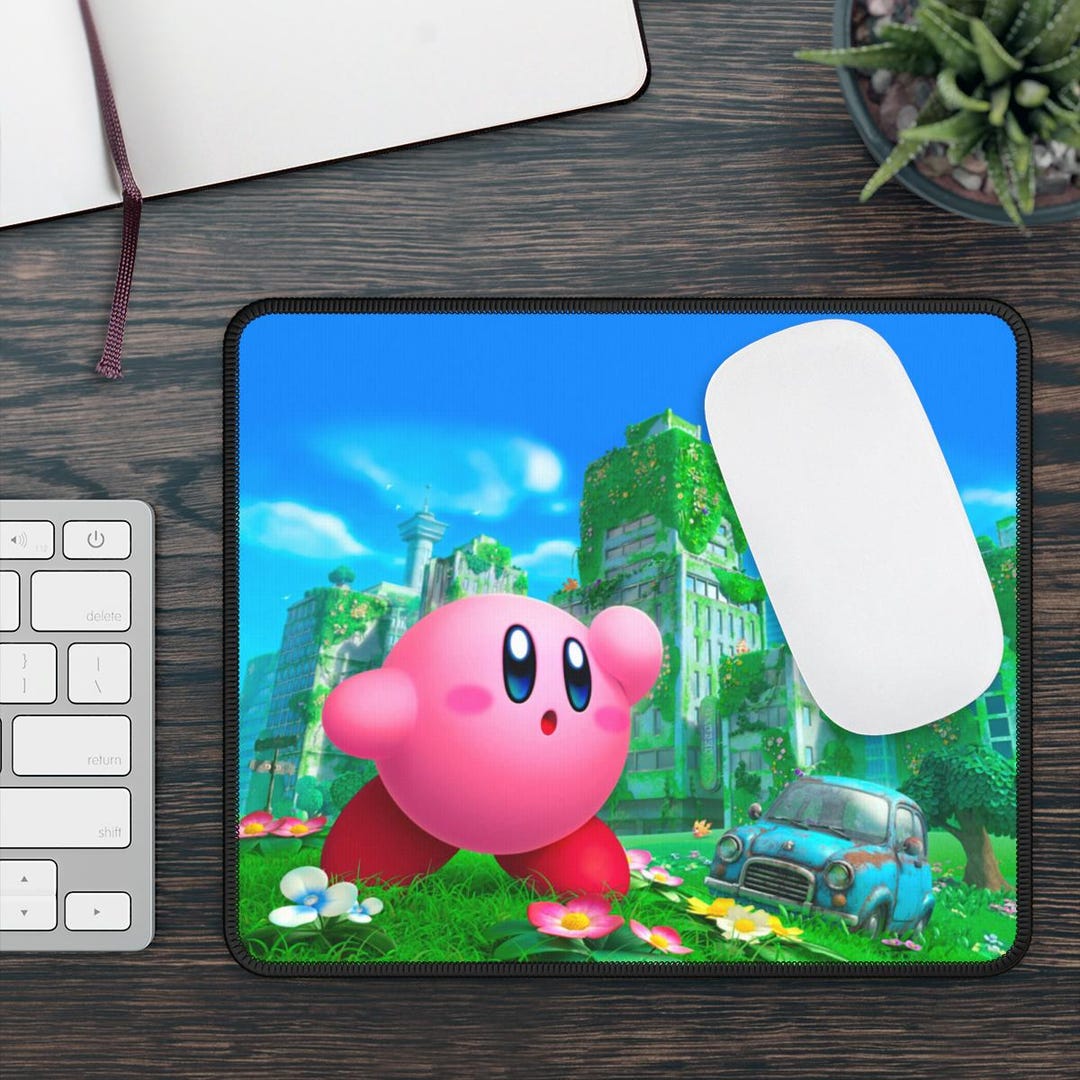 Kirby Mouse Pad | Kirby Gaming Mouse Pad Video Games Gaming Gamer ...