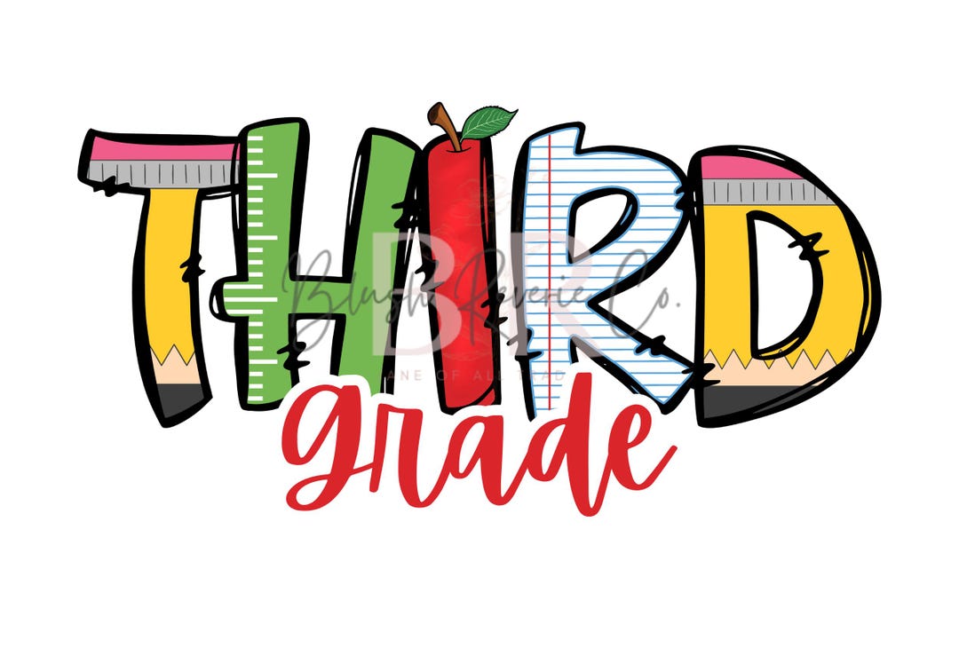 Personalized Third Grade Teacher PNG, Teacher Label, Instant Download ...