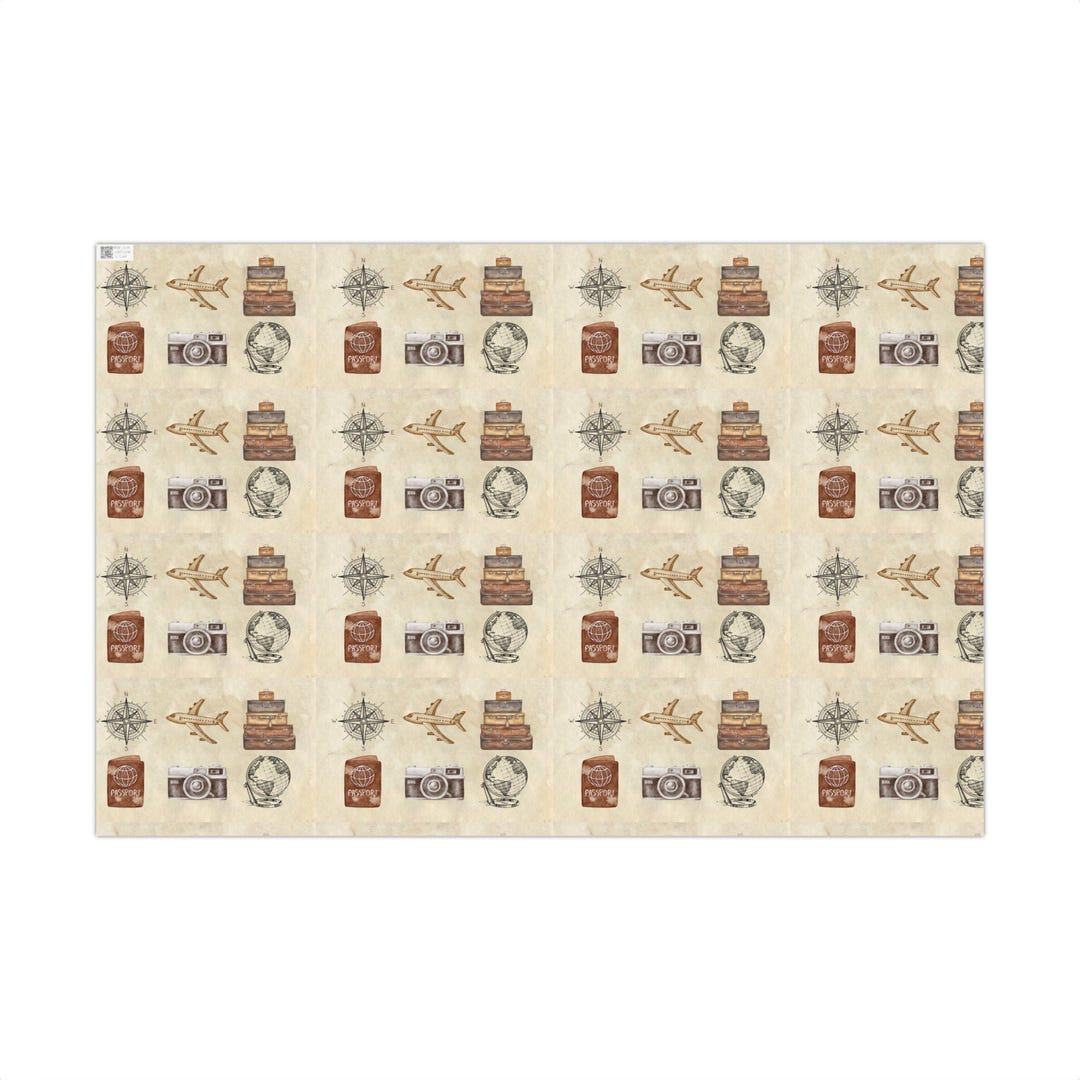 Vintage Travel Gift Wrapping Paper - Etsy