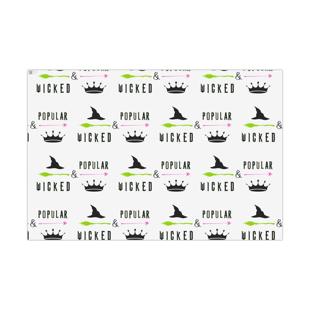Wicked and Popular Gift Wrapping Paper - Etsy