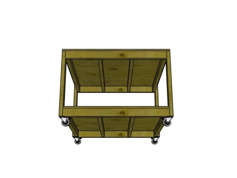 DIY Shop Workbench Plan | 48x48 Work Table on Wheels | Minimal Lumber ...