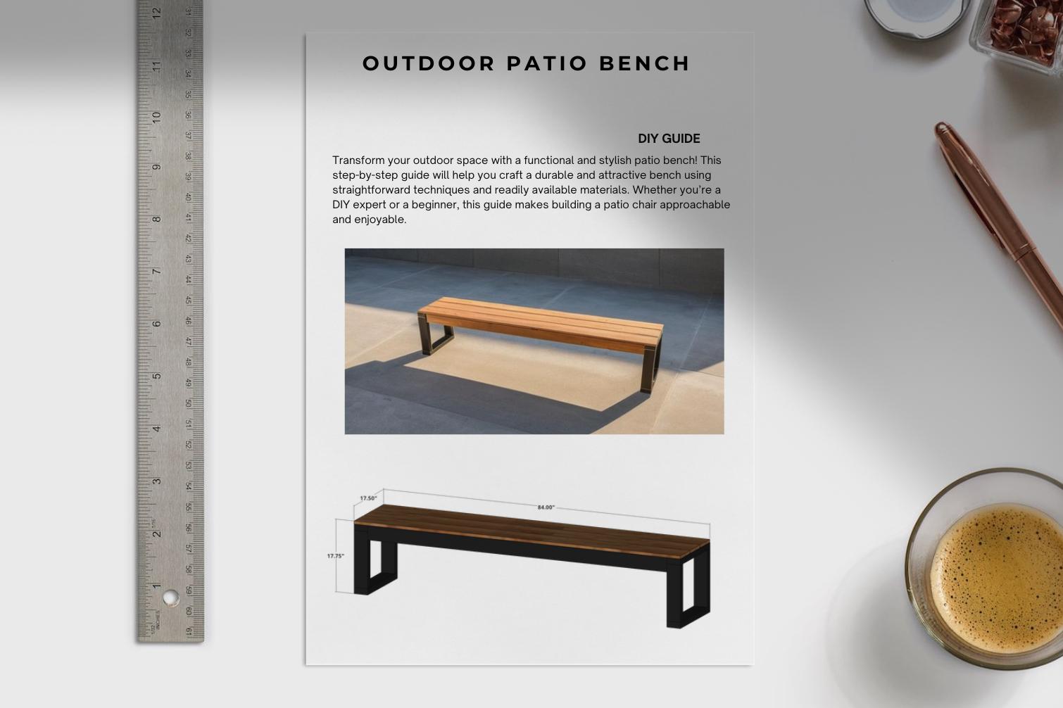 DIY Dining Table & Bench Plans – Outdoor Furniture Woodworking Plans ...