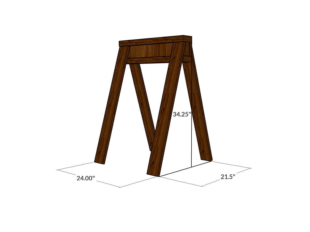 Sawhorse Plans – DIY Portable Work Stand | Stackable Garage Workshop ...