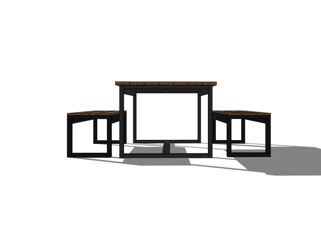 DIY Dining Table & Bench Plans – Outdoor Furniture Woodworking Plans ...