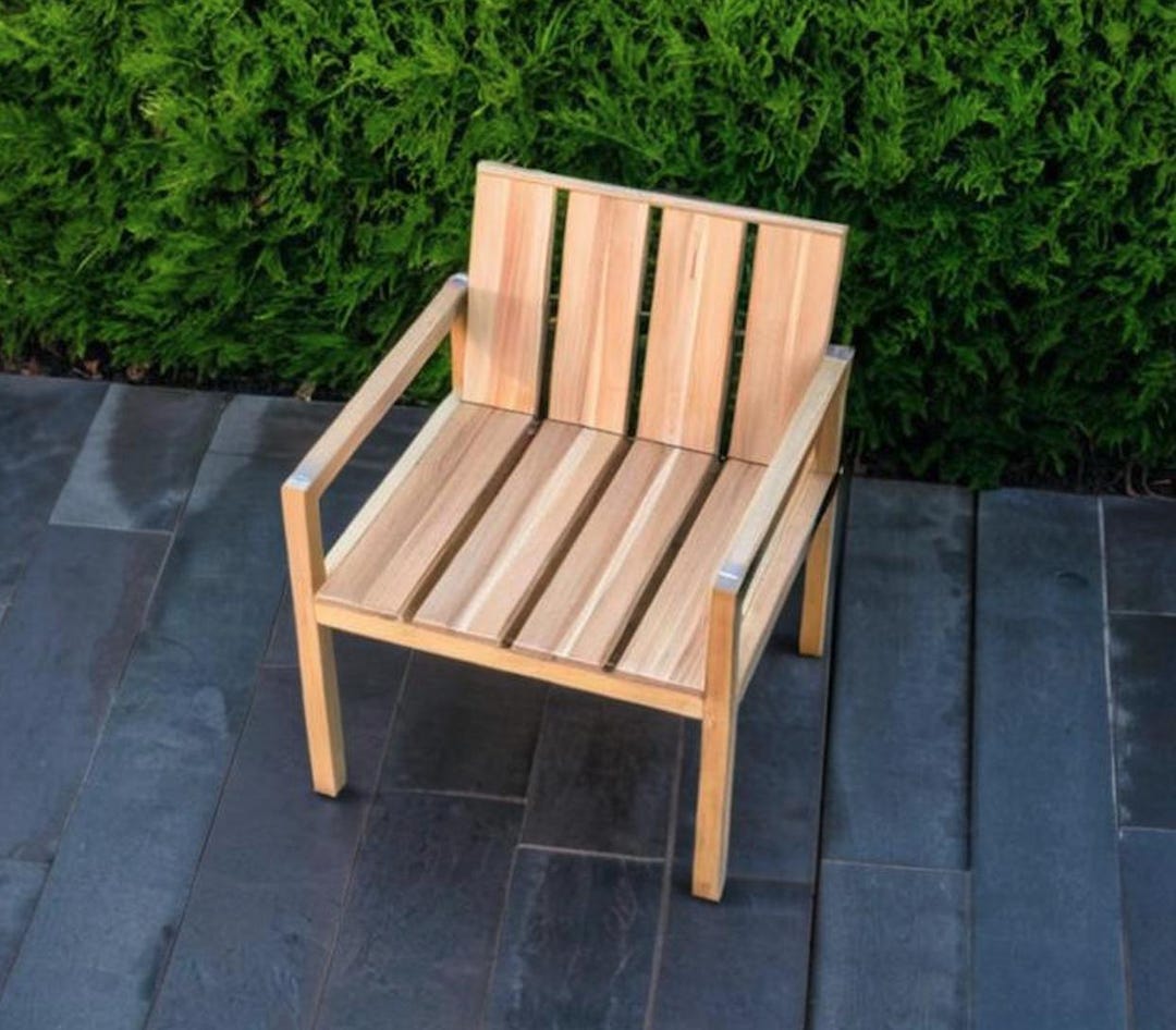 DIY Patio Chair Plan Easy Build, Beginner Friendly, Outdoor Furniture ...