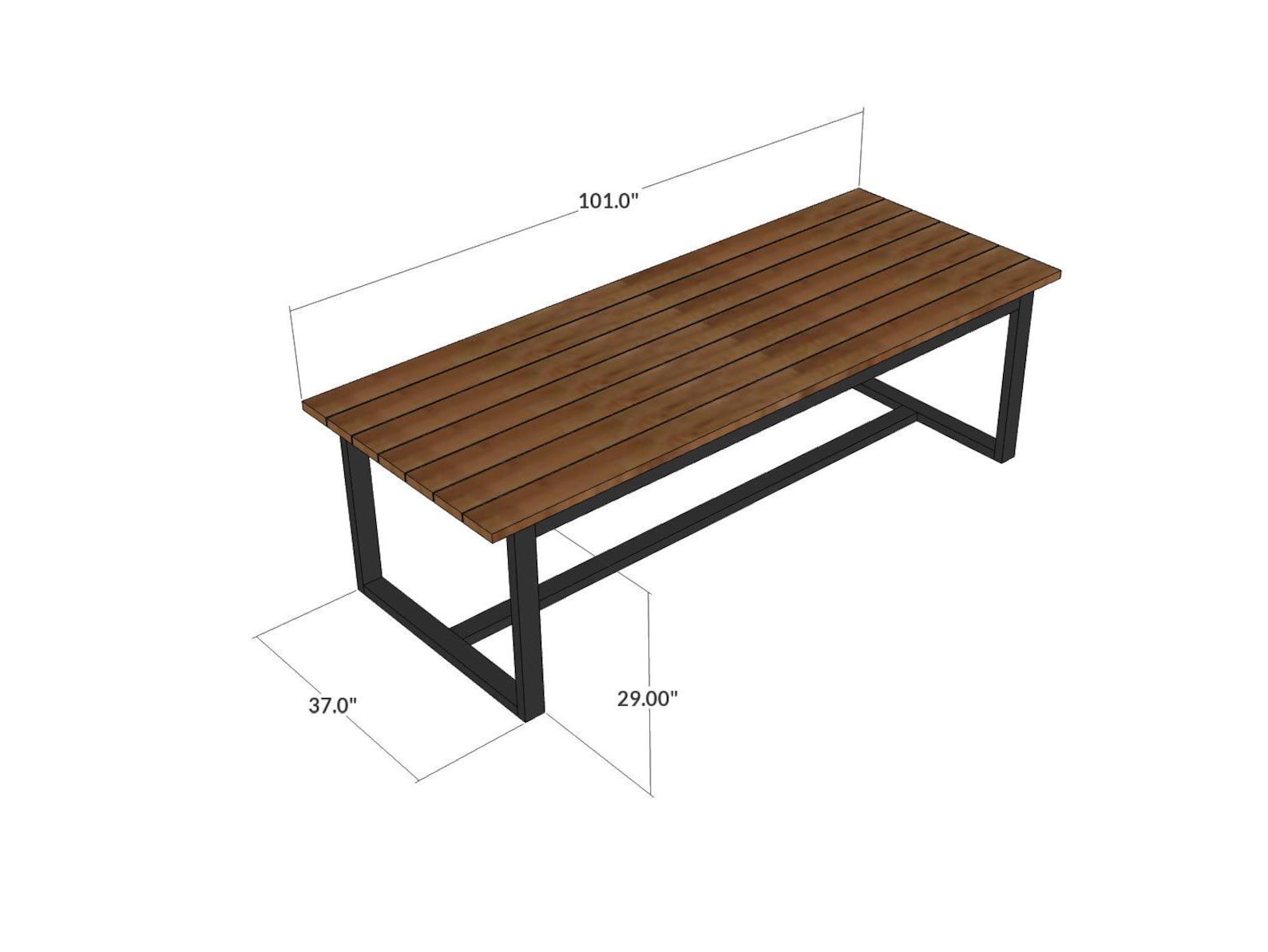 DIY Dining Table & Bench Plans – Outdoor Furniture Woodworking Plans ...