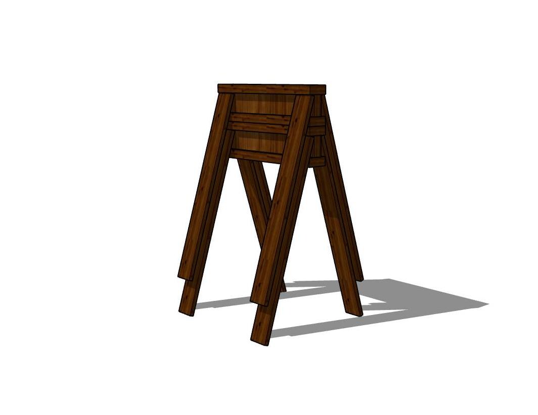Ultimate DIY Sawhorse Plans – Build a Strong, Stackable Wooden Sawhorse ...