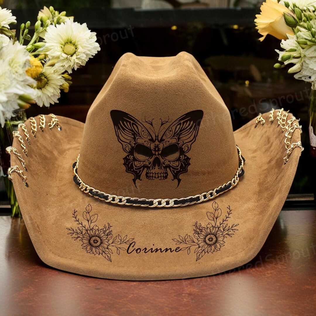 Customized Cowboy Hats With Names, Western Cowboy Hats With Metal ...