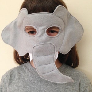 Handmade Felt Elephant Mask and Tail Set: Eco-friendly Kids Costume - Etsy