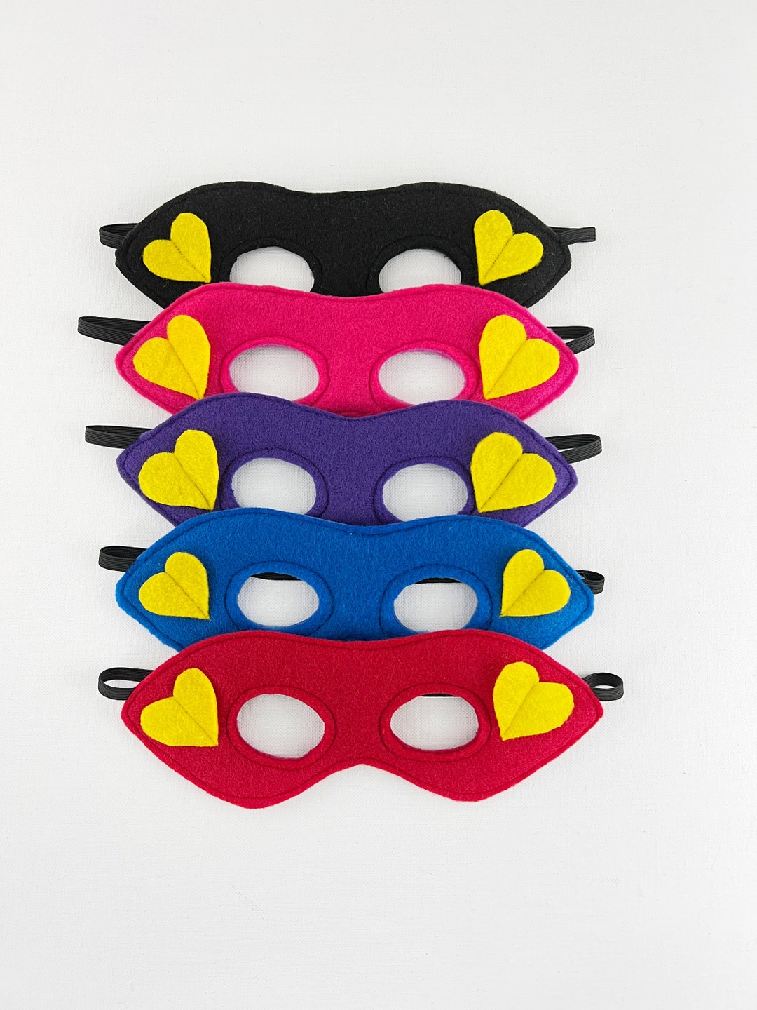 Felt Superhero Mask for Kids – Heart Style | Handmade, Eco-friendly ...