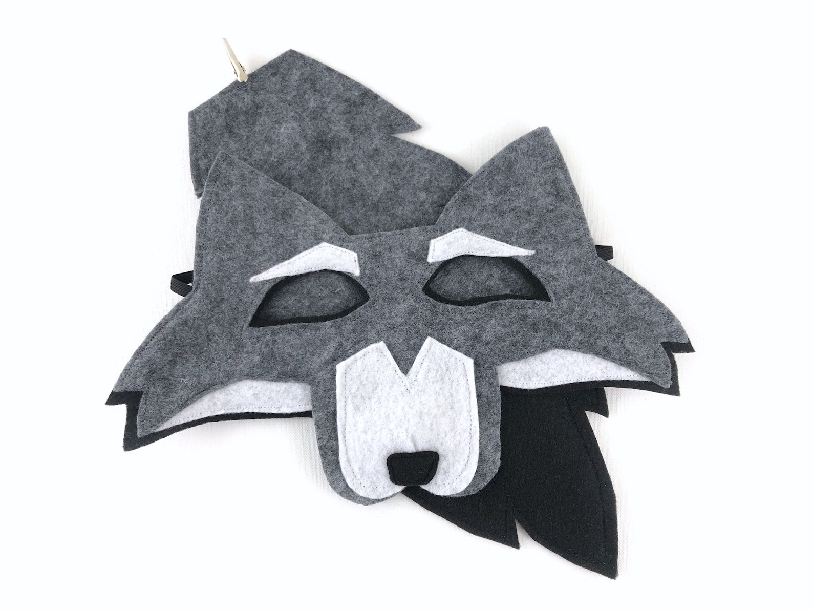 Child's Gray Felt Wolf Mask and Tail | Etsy