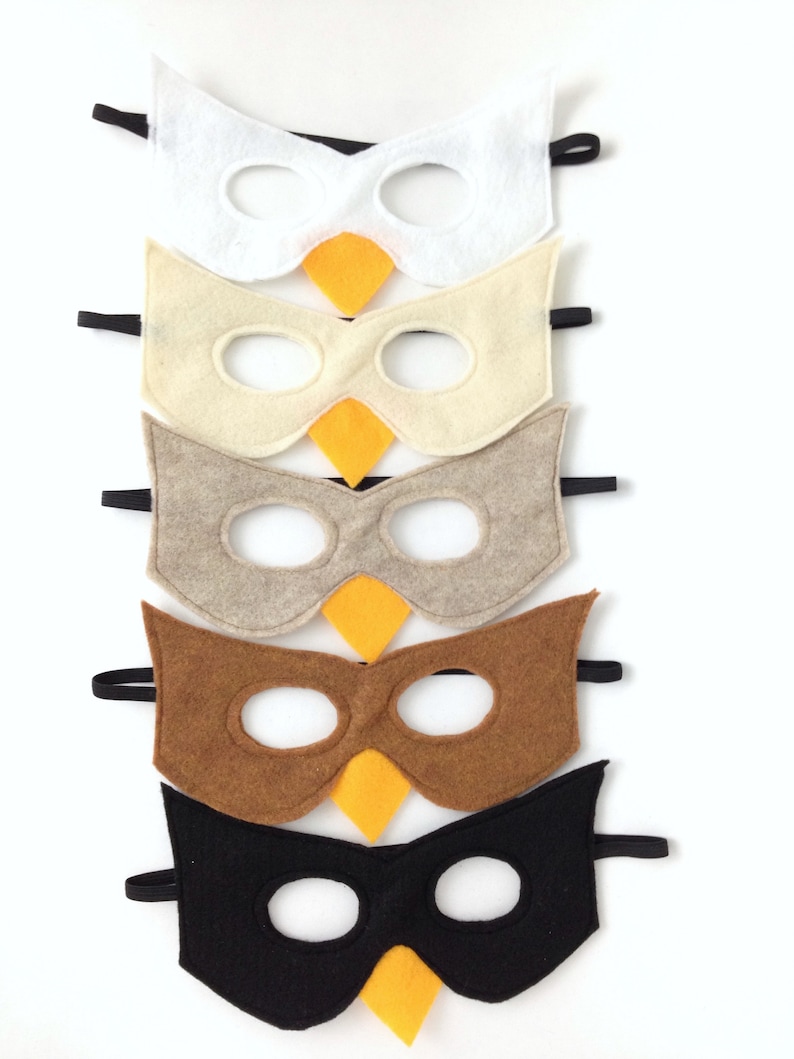 Child's Felt Bird Mask FIVE COLORS AVAILABLE | Etsy