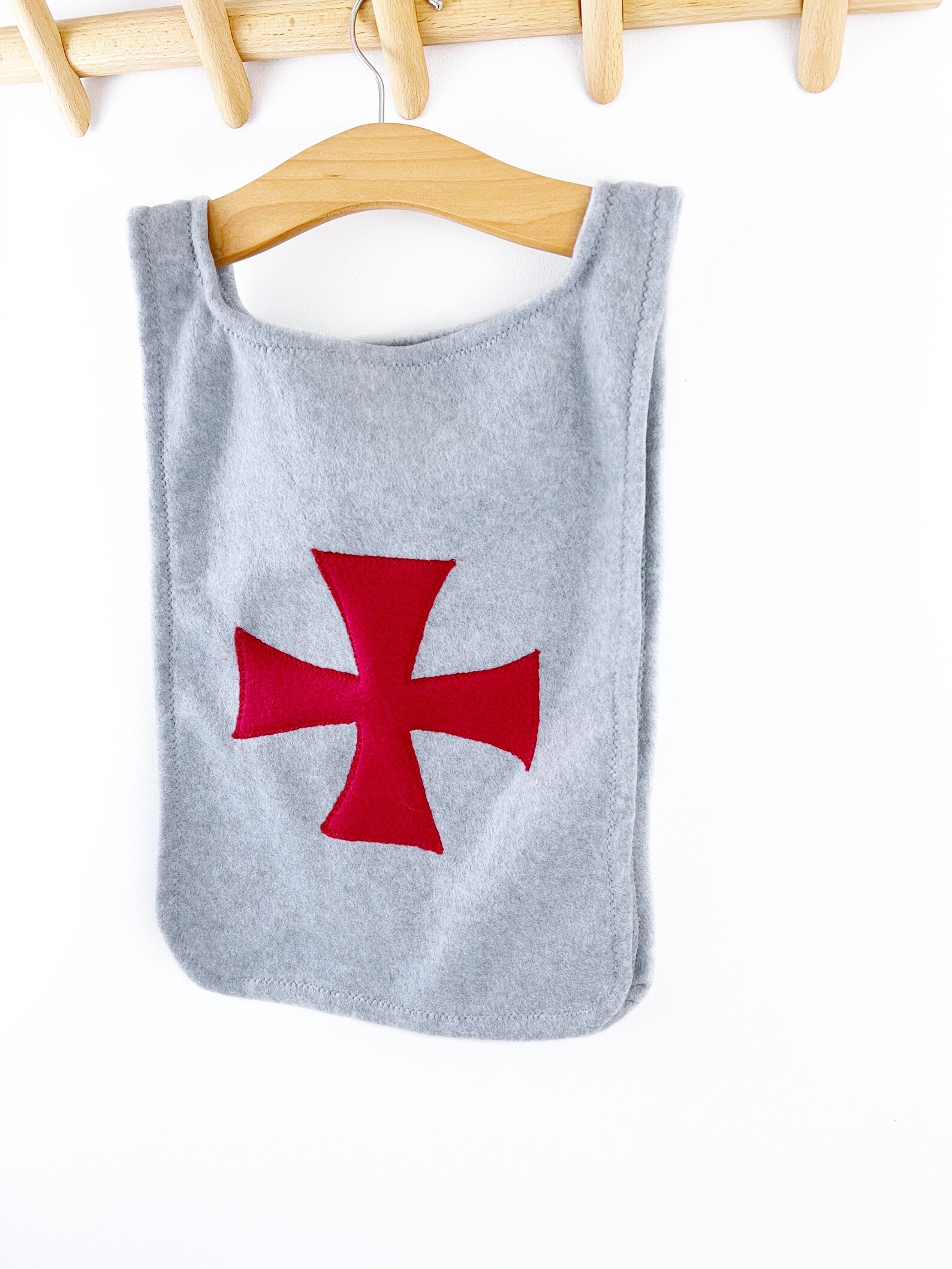 Handmade Kids Gray Fleece Knight Tunic – Medieval Dress-up, Halloween ...
