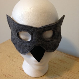 Child's Felt Bird Mask FIVE COLORS AVAILABLE Owl Mask, Raven Mask, Bird ...