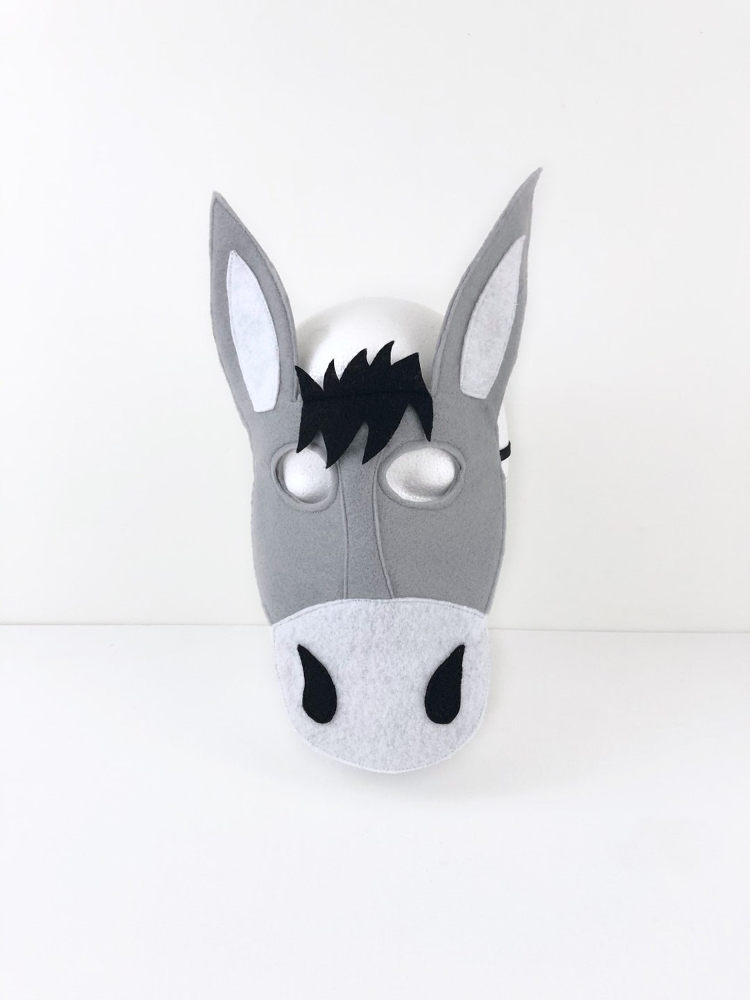 Máscara de burro de fieltro para niños, disfraz de Halloween, regalo de ...