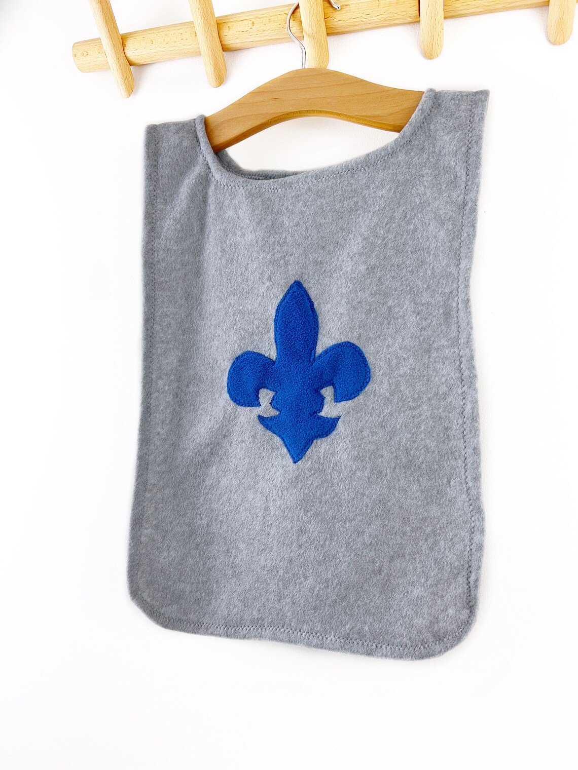 Handmade Kids Gray Fleece Knight Tunic – Medieval Dress-up, Halloween ...