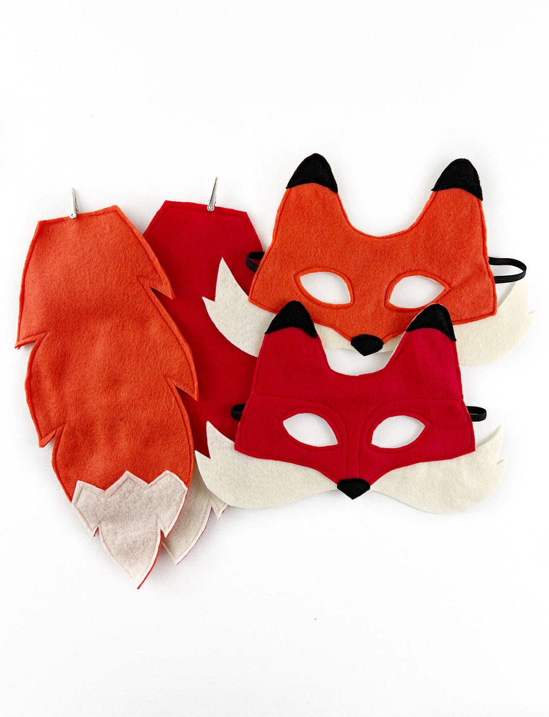 Handmade Felt Fox Mask and Tail Set: Eco-friendly Kids Costume - Etsy