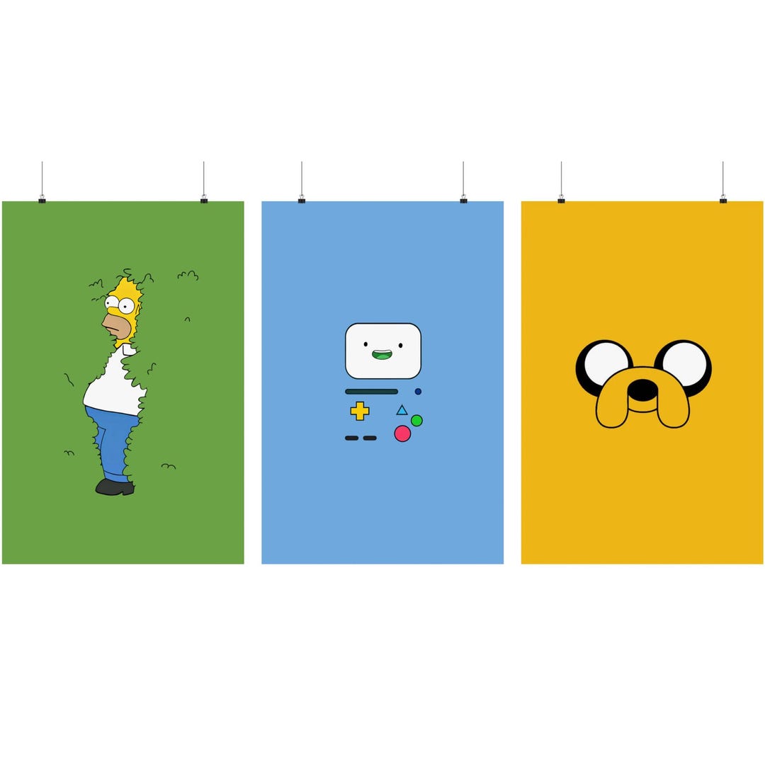 Homer Bush BMO Jake the Dog Posters - Etsy