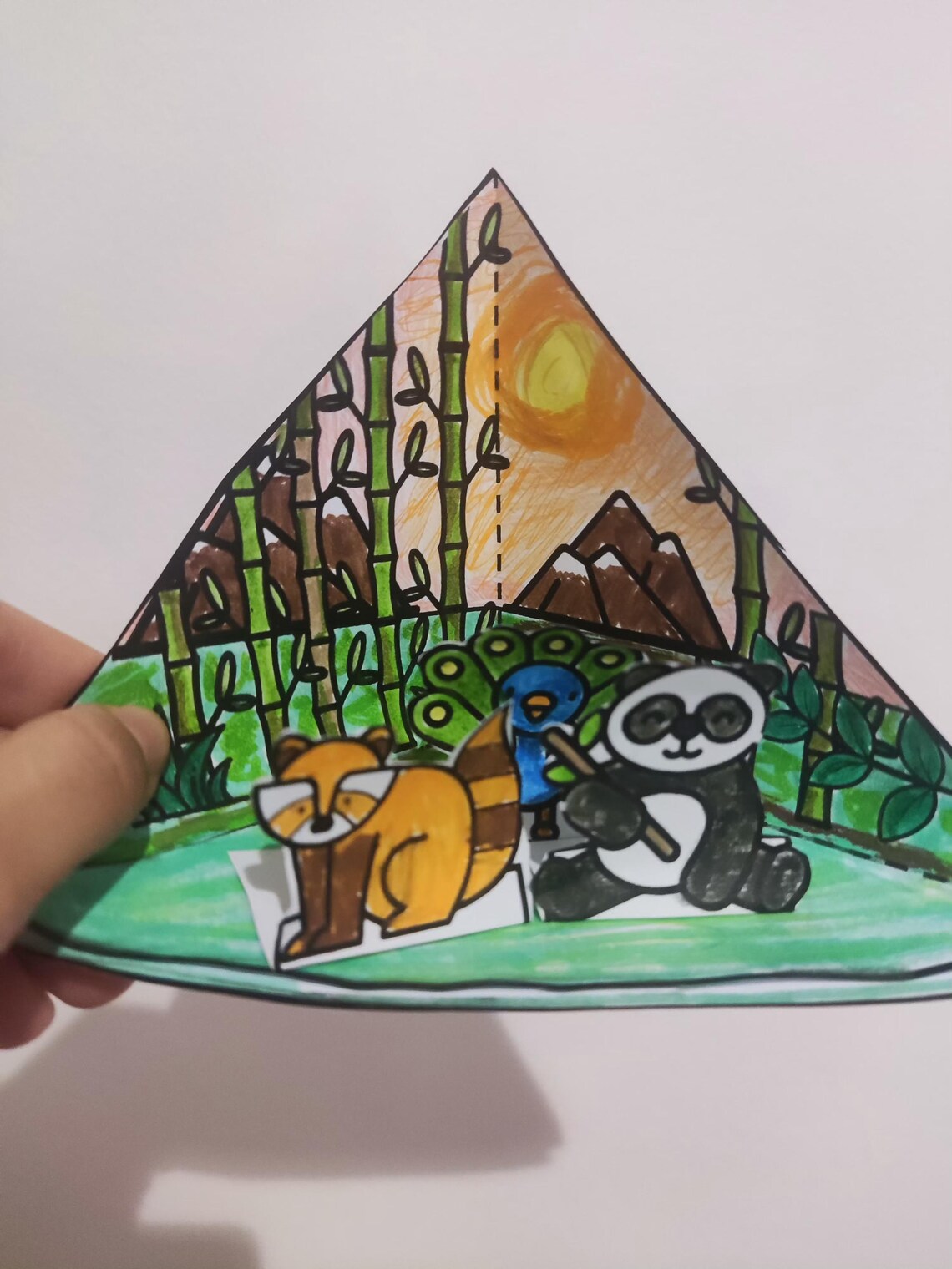 Animal Habitat Triorama Craft | Diorama Printable Template | Science ...