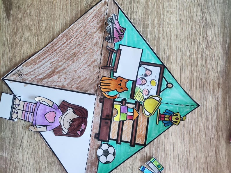 All About Me Diorama Triorama Craft Back to School - Etsy