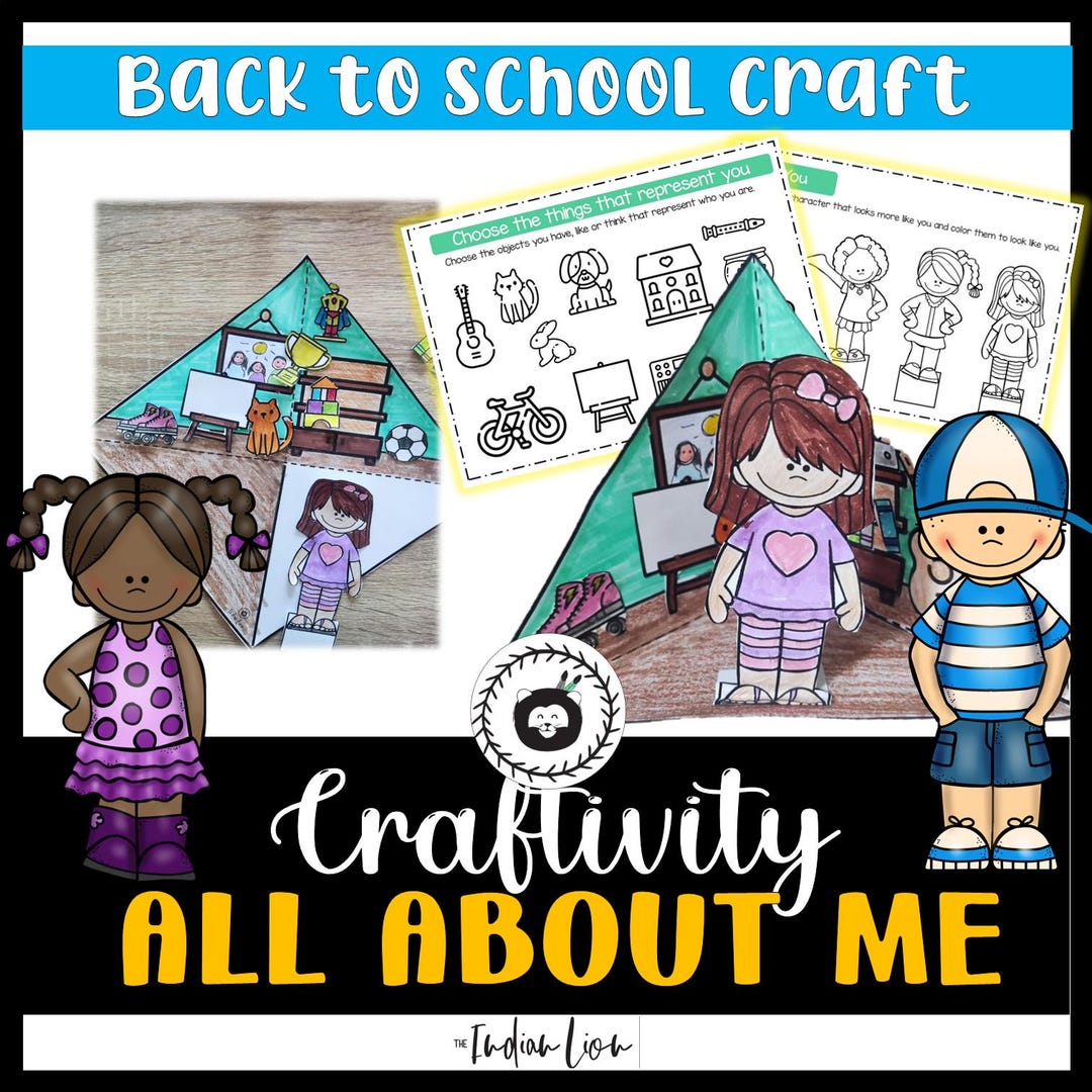 All About Me Diorama Triorama Craft Back to School - Etsy