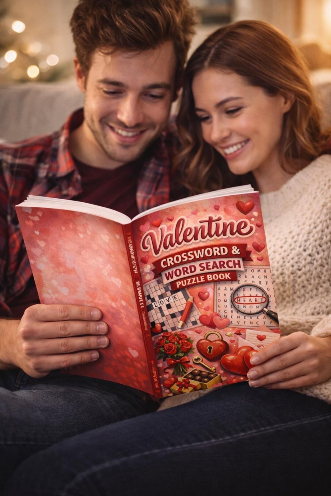 Valentine Crossword & Word Search Puzzle Book | Romantic Activity for ...