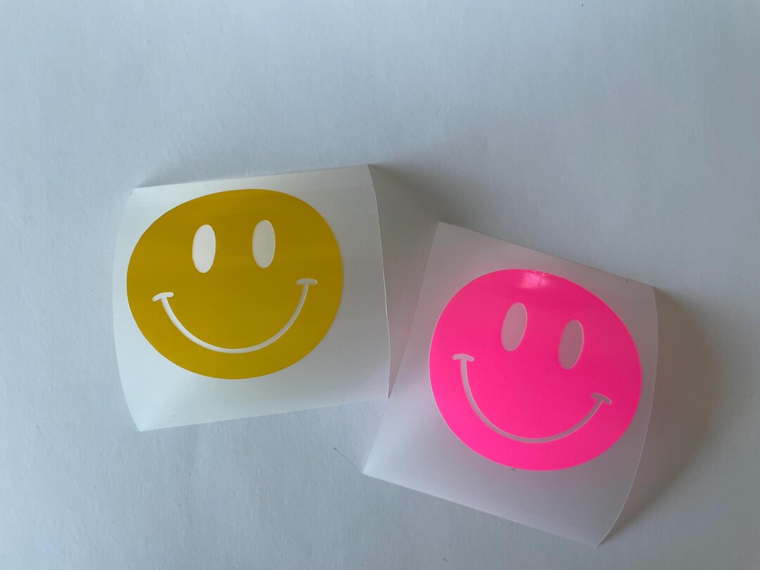 Smiley Face Decals For; Windows, Mirrors, Cars, Water Bottles - Etsy