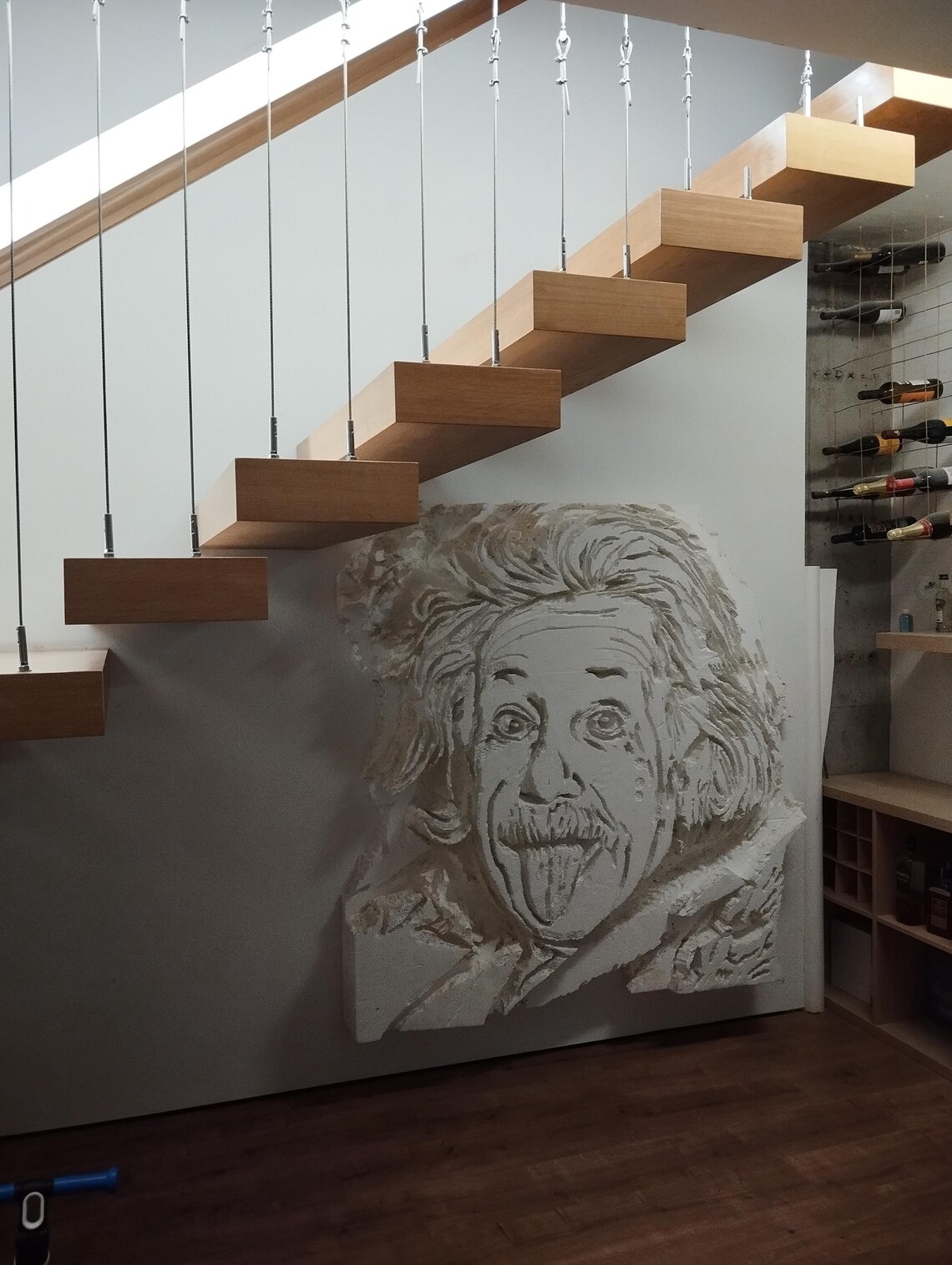 Handmade Albert Einstein Wall Sculpture - Unique Art Piece for Home ...