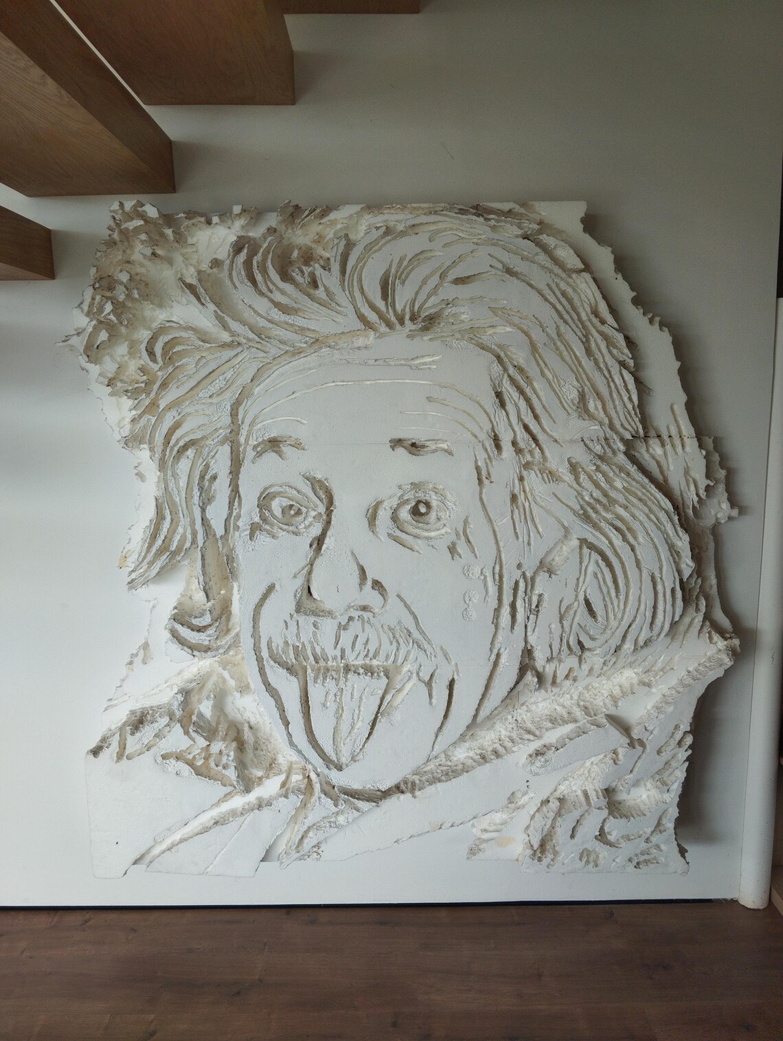 Handmade Albert Einstein Wall Sculpture - Unique Art Piece for Home ...