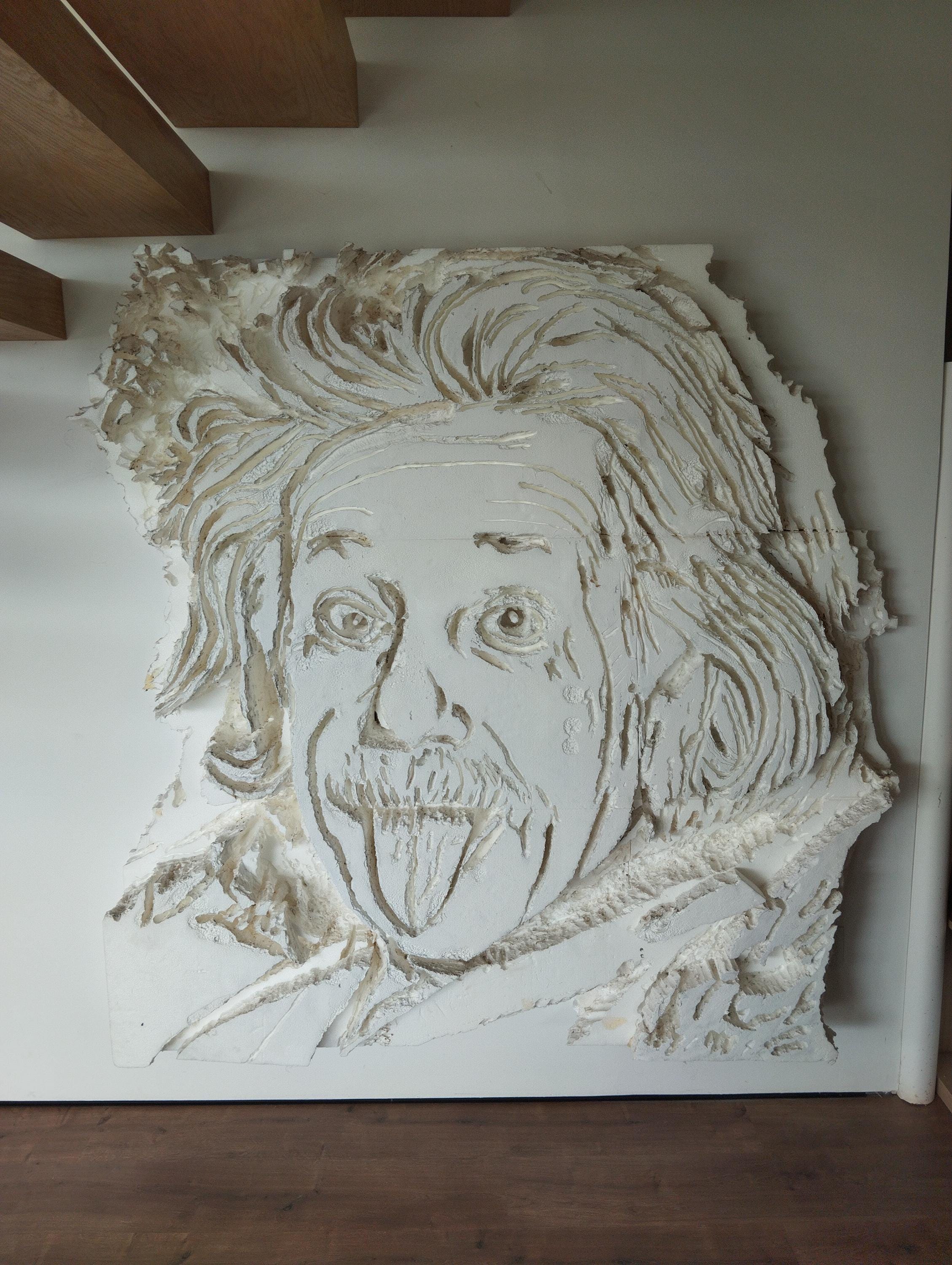 Handmade Albert Einstein Wall Sculpture - Unique Art Piece for Home ...