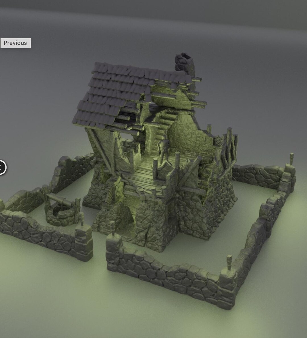 28mm PLA Printed Historical Ruined Farm House - Etsy