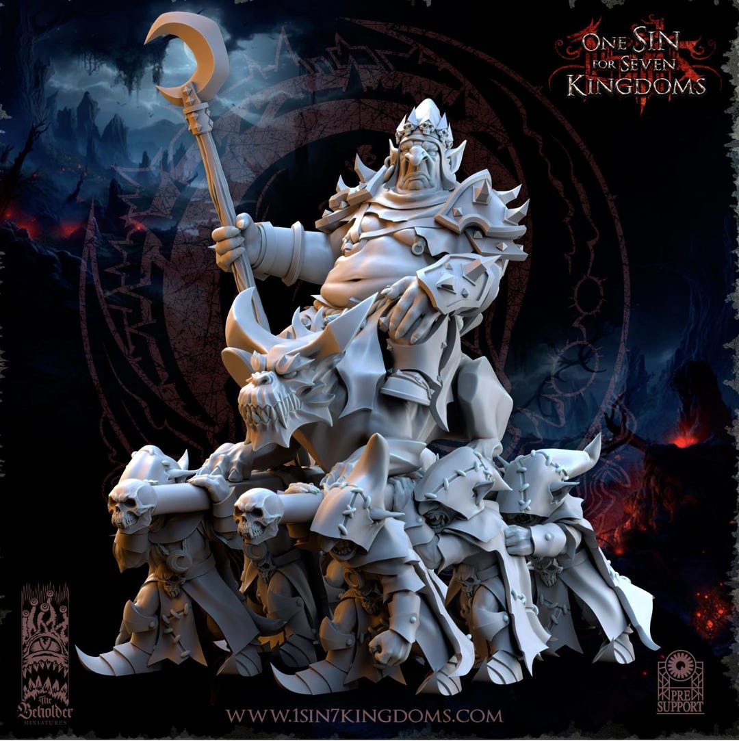 Resin Fantasy Models- Gorgol "the Tyrant" -28mm Heroic Scale - Etsy