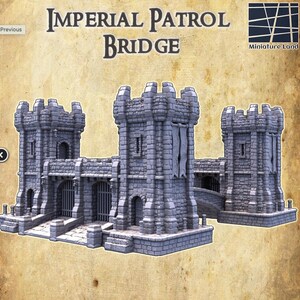 28mm PLA Printed Terrain Imperial Patrol Bridge - Etsy Canada