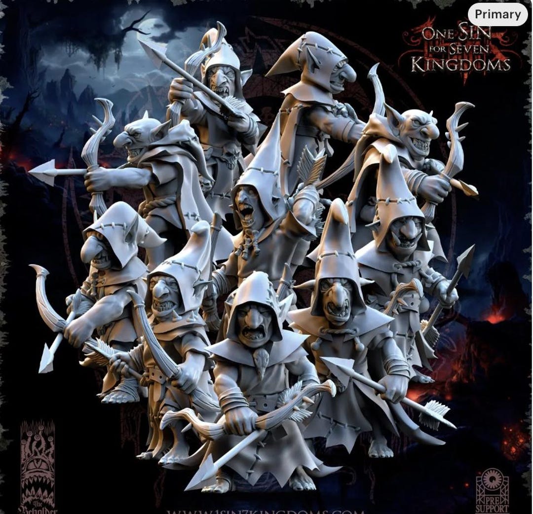 Resin Fantasy Models- the Black Horde Goblins -28mm Heroic Scale - Etsy