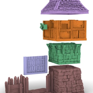 28mm PLA Printed Norman/viking Hamlet Historical Village - Etsy