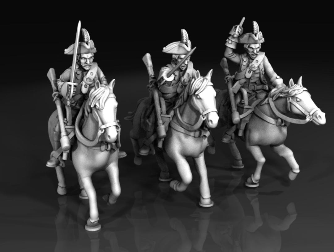 28mm Historical Gaming- Resin Printed Figures- 7 Years War Prussian ...