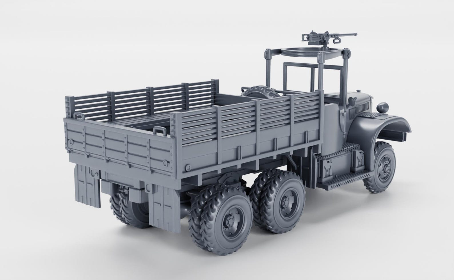 28mm World War 2-resin Printed Diamond T969 Cargo With Open Cab and HMG ...