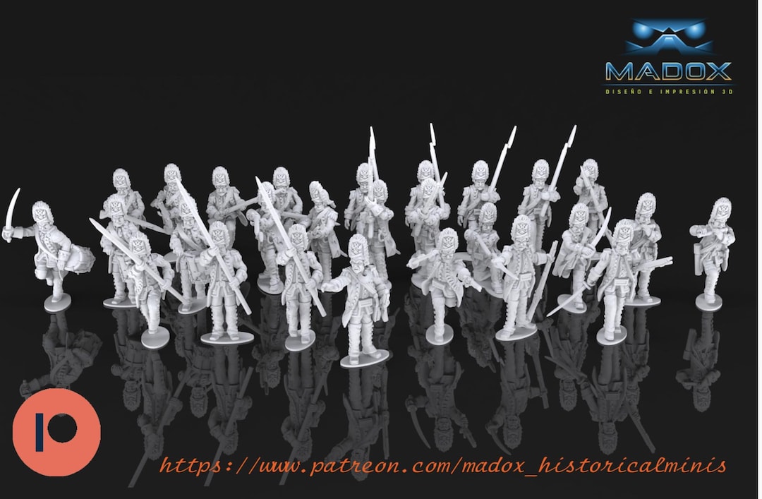 28mm Historical Gaming- Resin Printed Figures- 7 Years War Empress ...