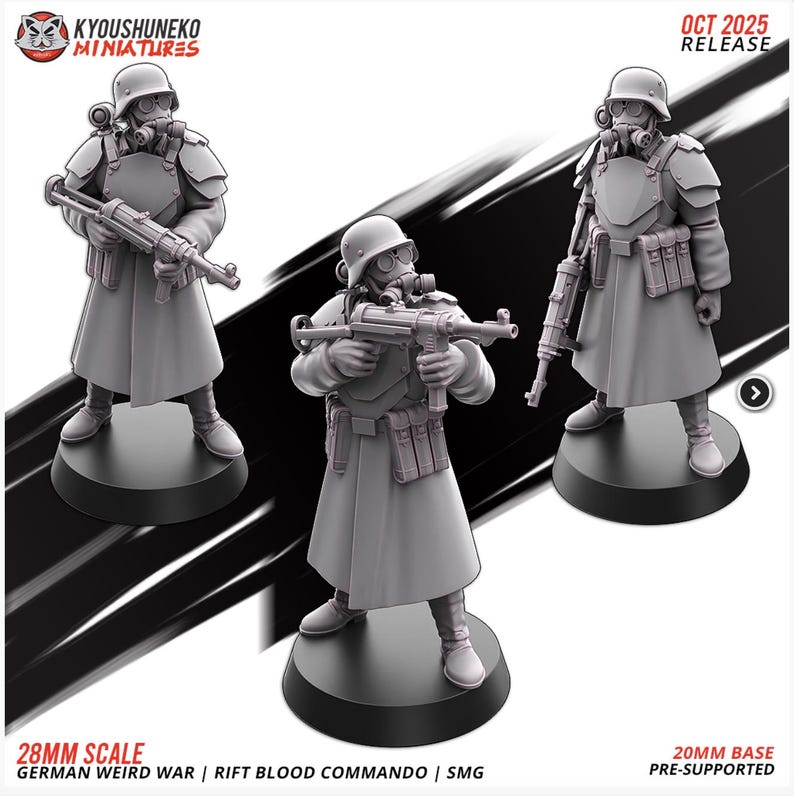 28mm Resin Printed Post-modern Warfare - German Weird War | Blood ...