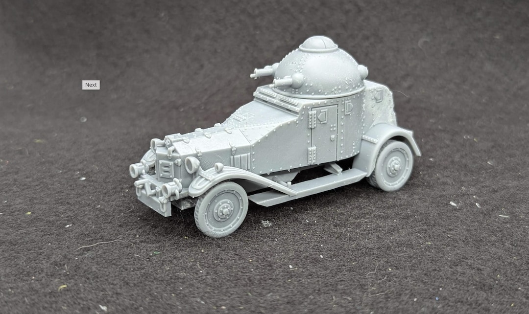 28mm World War 2-vickers Crossley Armoured Car (type 87 Crossley) (uk ...