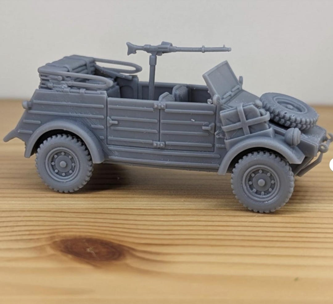 28mm World War 2-resin Printed VW Kubelwagen (bucket Car) (germany, WW2 ...