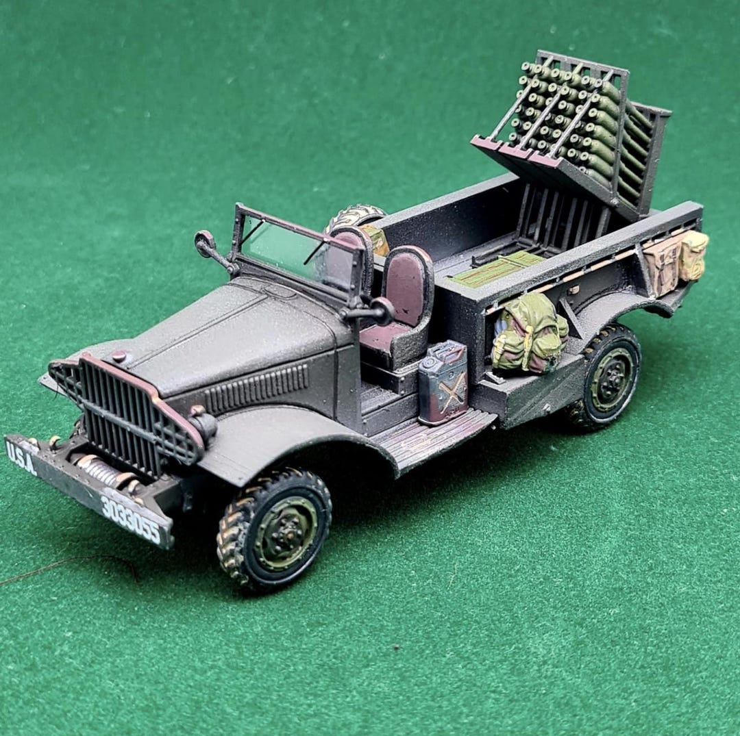 28mm World War 2-resin Printed M 2-4 Rocket Truck USMC (US Marines, WW2 ...