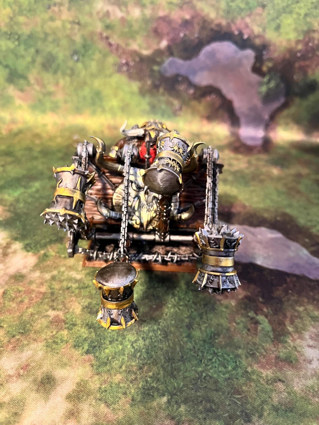 28mm Pro Painted Chaos Dwarf Iron Daemon With Skull Cracker - Etsy