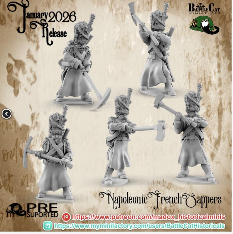 28mm Historical Gaming- Resin Printed Figures- Napoleonic French ...