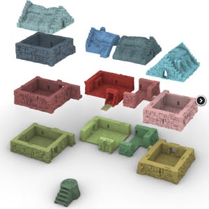 28mm PLA Printed Norman/viking Hamlet Historical Village - Etsy